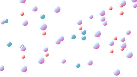 colorful bubbles background and 2d anima... | Stock Video | Pond5