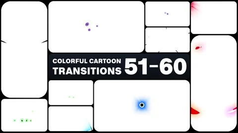 After Effects: Colorful Cartoon Transitions for After Effects #265229905
