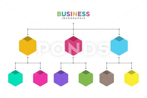 Colorful chart blank infographic in flat style on the white background ...