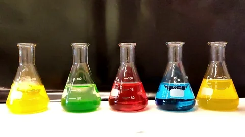Colorful chemical reaction with dry ice ... | Stock Video | Pond5