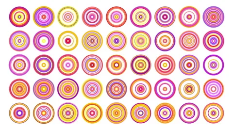 Colorful circle animation background loo... | Stock Video | Pond5