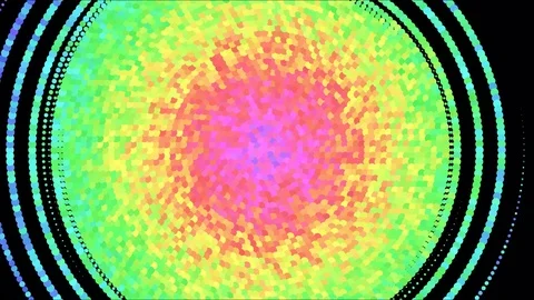 Colorful Circular Dots Filling Animation... | Stock Video | Pond5