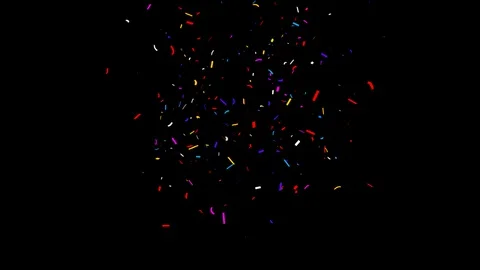 Colorful Confetti Particles Explosions F... | Stock Video | Pond5