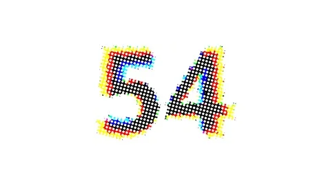 Colorful Dots Number Countdown Timer 1 M... | Stock Video | Pond5