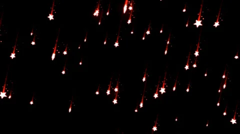 Red Falling Stars Stock Footage ~ Royalty Free Stock Videos | Pond5