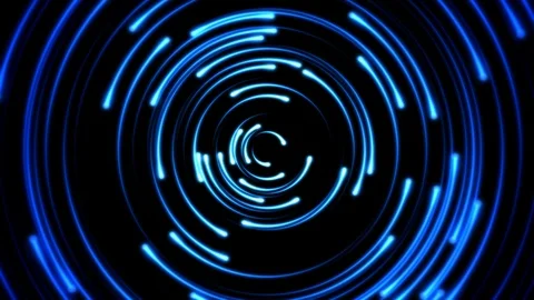 Colorful Fast Animated Circular Light St... | Stock Video | Pond5