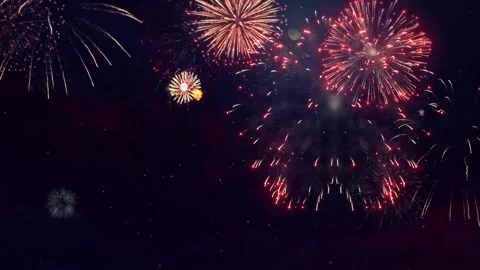 Colorful Fireworks Lighting Effect Loop ... | Stock Video | Pond5