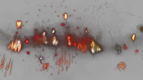 Colorful fireworks on Transparent Backgr... | Stock Video | Pond5
