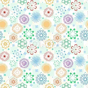 Colorful Flower Pattern ~ Clip Art ~ Download Now #49293159