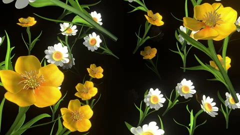 Colorful Flower Tunnel Background Loop | Stock Video | Pond5