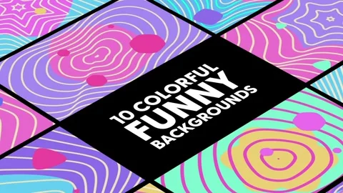 Colorful Funny Backgrounds ~ After Effects #253872941
