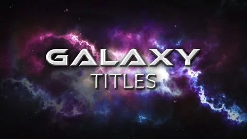 Colorful Galaxy Title ~ After Effects Template #169514439