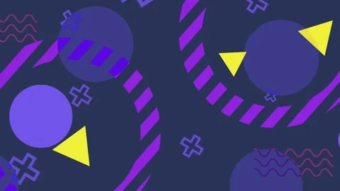 Colorful geometric shapes. Looped animat... | Stock Video | Pond5