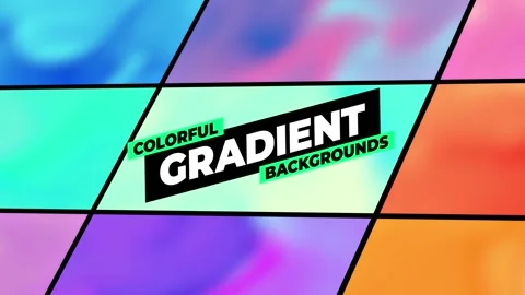 Colorful Gradient Backgrounds ~ After Effects #310677767