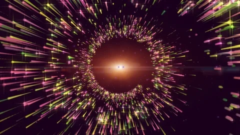 Colorful Helix shape particle, Star Trai... | Stock Video | Pond5