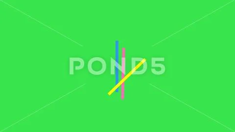 Colorful horizontal appearing animation, Title or name reveal lower ...