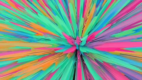 Colorful line explosion. Slow motion ani... | Stock Video | Pond5