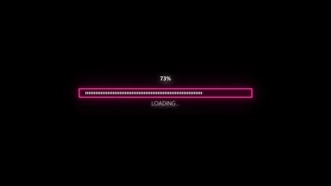 Colorful loading bar icon animated on a ... | Stock Video | Pond5