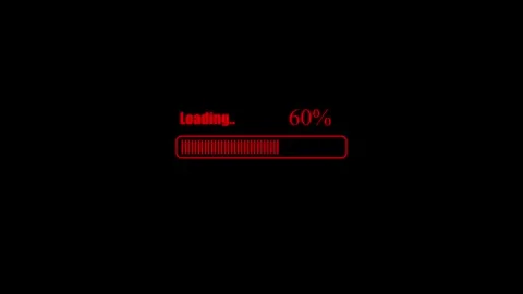 Colorful loading bar icon animated on a ... | Stock Video | Pond5