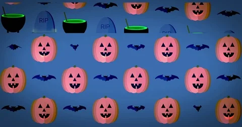 Colorful looping 2D animated Dark Blue H... | Stock Video | Pond5