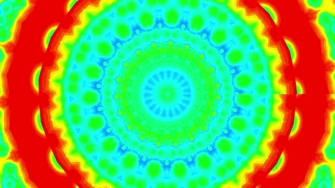 Colorful mandala effect animation backgr... | Stock Video | Pond5