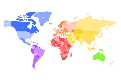 Simple World Map With Country Names - Infoupdate.org