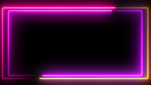 Neon Frame Stock Footage ~ Royalty Free Stock Videos | Pond5