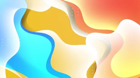 colorful overlapping shapes forms with a... | Stock Video | Pond5