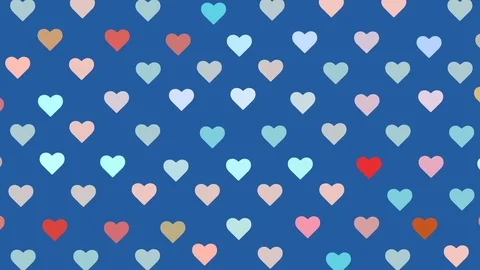 Colorful pattern animation with heart sy... | Stock Video | Pond5
