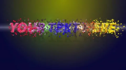 Colorful pixel text animation (no plugin) ~ After Effects #50606391