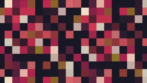 Colorful pixelated animation with blinki... | Stock Video | Pond5
