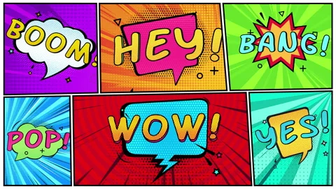 Colorful Pop Art Background with windows... | Stock Video | Pond5