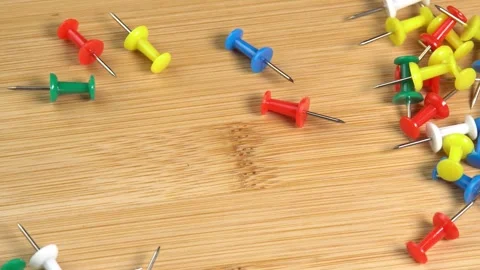 Push Pins Stock Video Footage | Royalty Free Push Pins Videos | Pond5