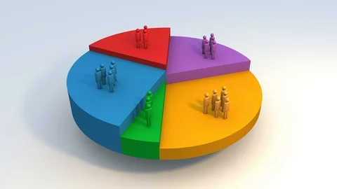 Colorful radial diagram animation - Seam... | Stock Video | Pond5