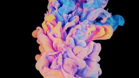 Colorful rainbow Pigments Dissolving and... | Stock Video | Pond5