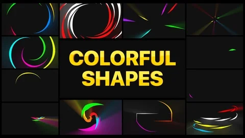 Colorful Shapes | After Effects ~ After Effects #129681041