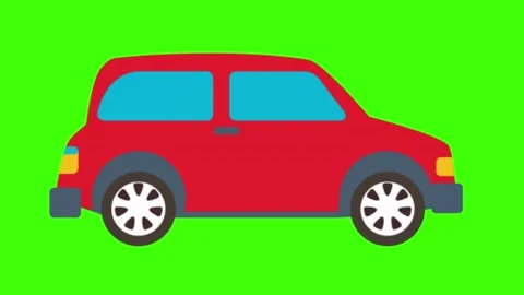 Red Car Animation Stock Video Footage | Royalty Free Red Car Animation ...