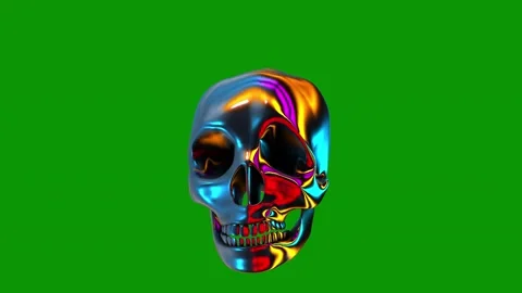 Skull Green Screen Stock Footage ~ Royalty Free Stock Videos | Pond5