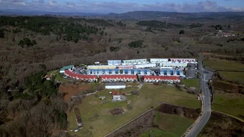 Colorful spanish school building with re... | Stock Video | Pond5