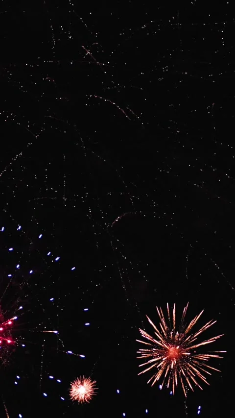 Colorful sparks fireworks in the night s... | Stock Video | Pond5