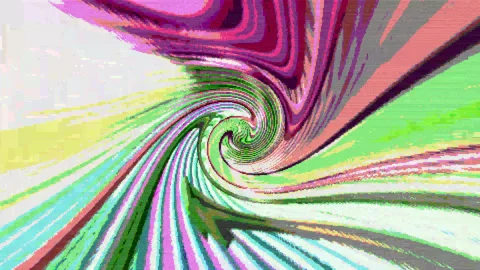 Colorful Spiral 8 bit loop | Stock Video | Pond5