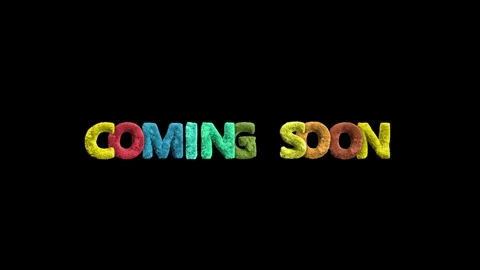 Colorful text COMING SOON, 3D animated f... | Stock Video | Pond5