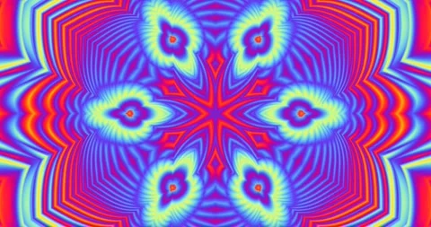 Colorful Trippy Psychedelic Trance Patte... | Stock Video | Pond5
