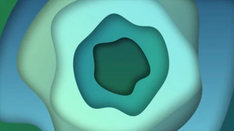 Colorful Wavy multiple circular shapes 3... | Stock Video | Pond5