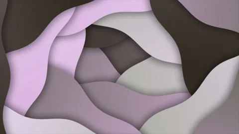 Colorful wavy pattern 3d depth shape lay... | Stock Video | Pond5