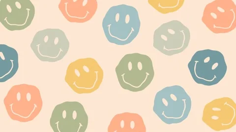 Colorful wiggly rotating smiling emoji f... | Stock Video | Pond5