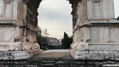 Colosseum arena in Rome, Italy seen from... | Stock Video | Pond5