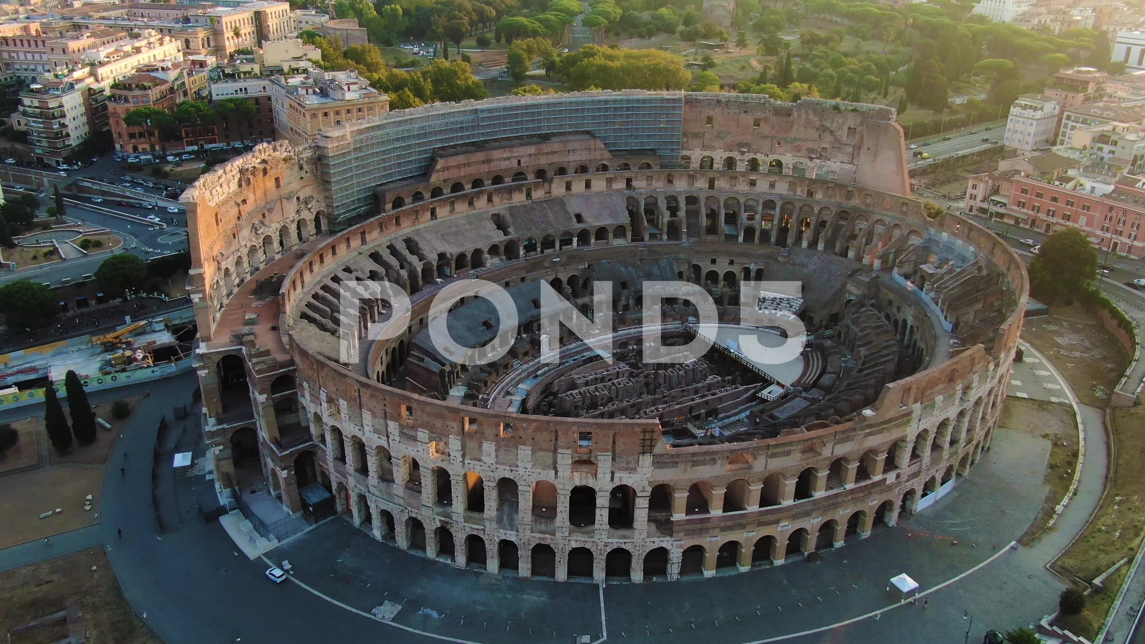 Flavian Amphitheater Aerial View