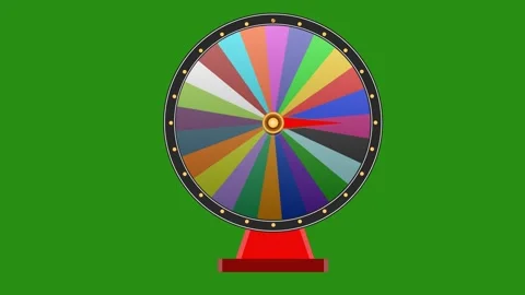 Colour wheel of fortune rotation on chro... | Stock Video | Pond5