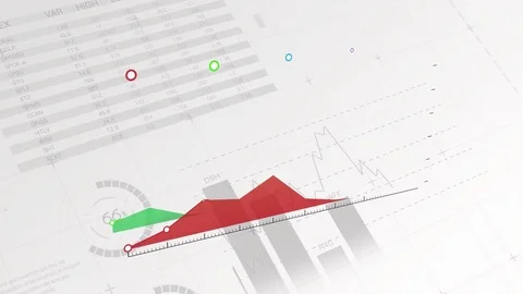 Colourful graph on moving grey backgroun... | Stock Video | Pond5